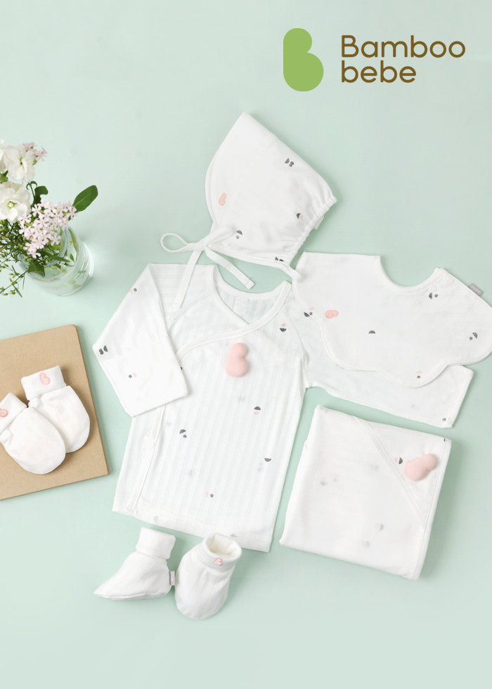 [Bamboo Bebe] Benet Jogori Hug-B Newborn Set (5-Pc Set) – Gochujar