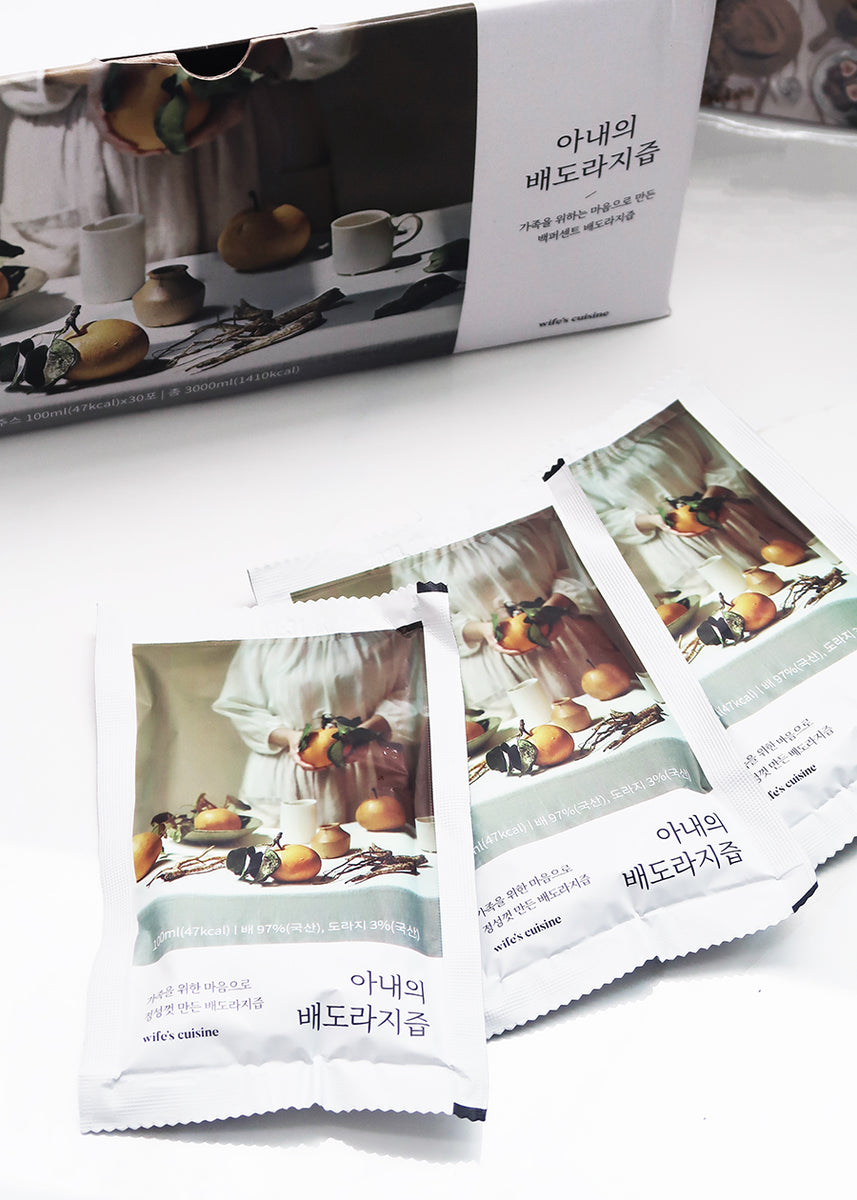 [Wife's Table] 100% Korean Pear & Balloon Flower Juice (30 Packets ...