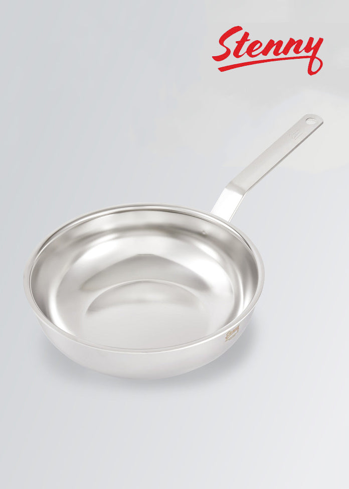 [Stenny] Polish-Free 5-Ply Stainless Steel Wok (24cm) – Gochujar